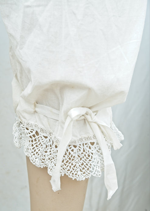 Antique Victorian White Knickerbockers • Split Leg Bloomers – Top Notch ...