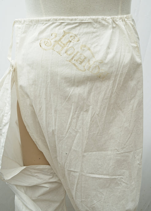 Antique Victorian White Knickerbockers • Split Leg Bloomers – Top Notch ...