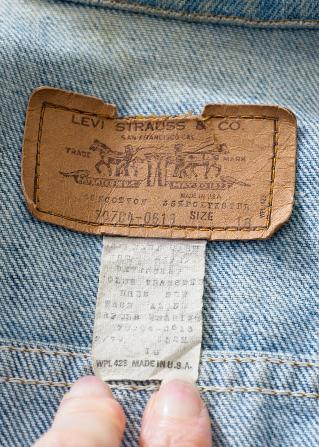 Vintage 70s Levis Type 3 Light Wash Denim Jacket | Orange Tab – Top Notch Vintage